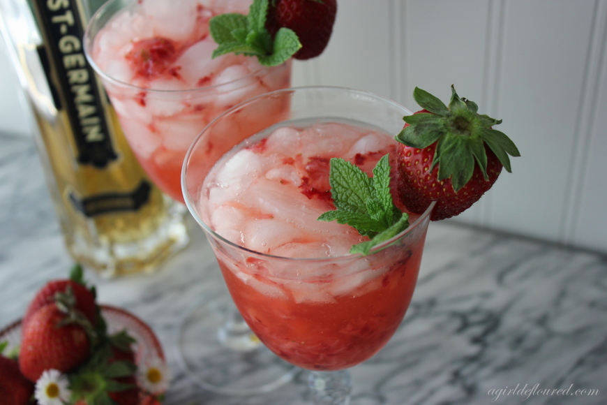 Sweet and Refreshing Strawberry Smash Cocktail Recipe - A Girl Defloured