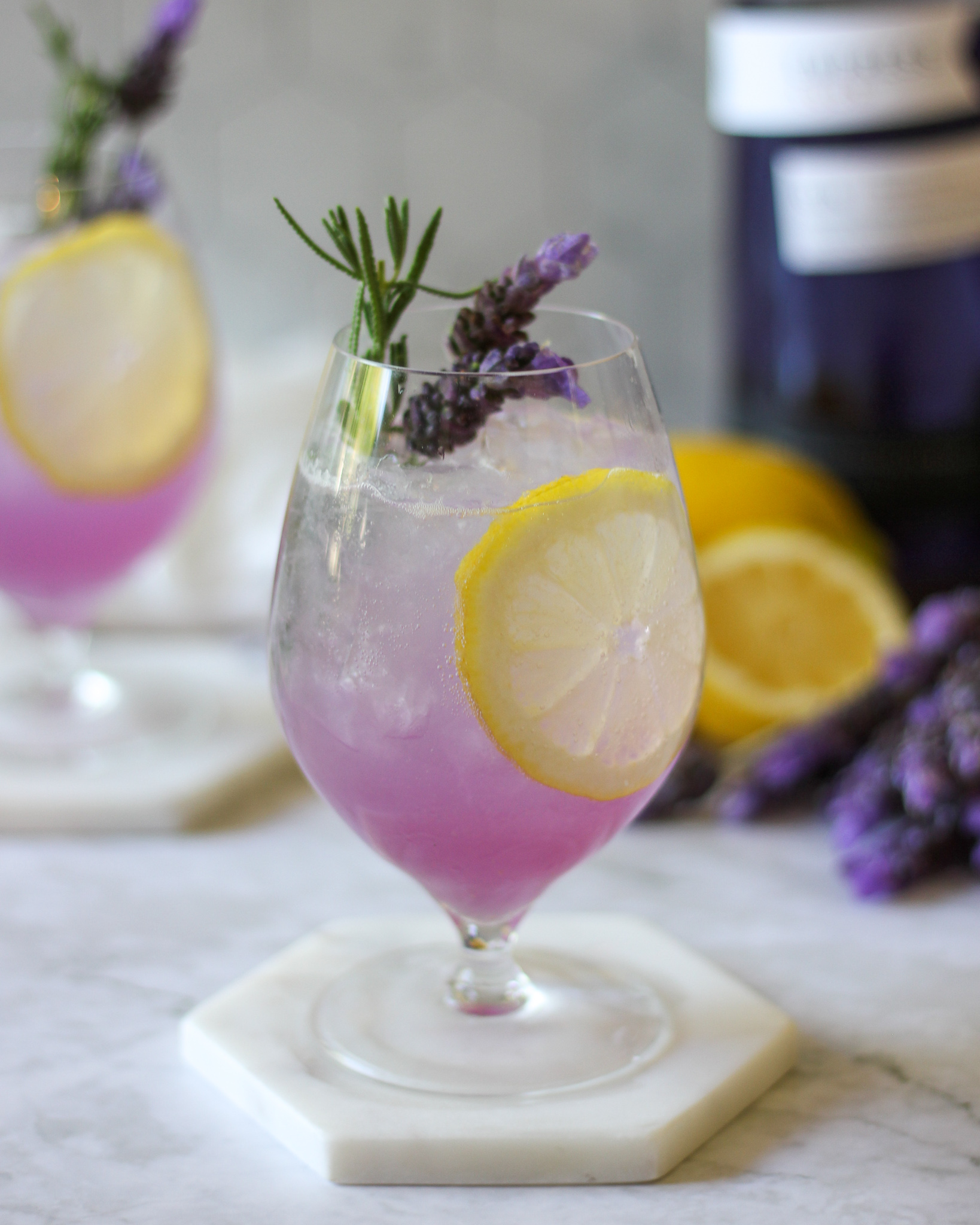 Must Make Lemon Lavender Summer Gin Spritz - A Girl Defloured